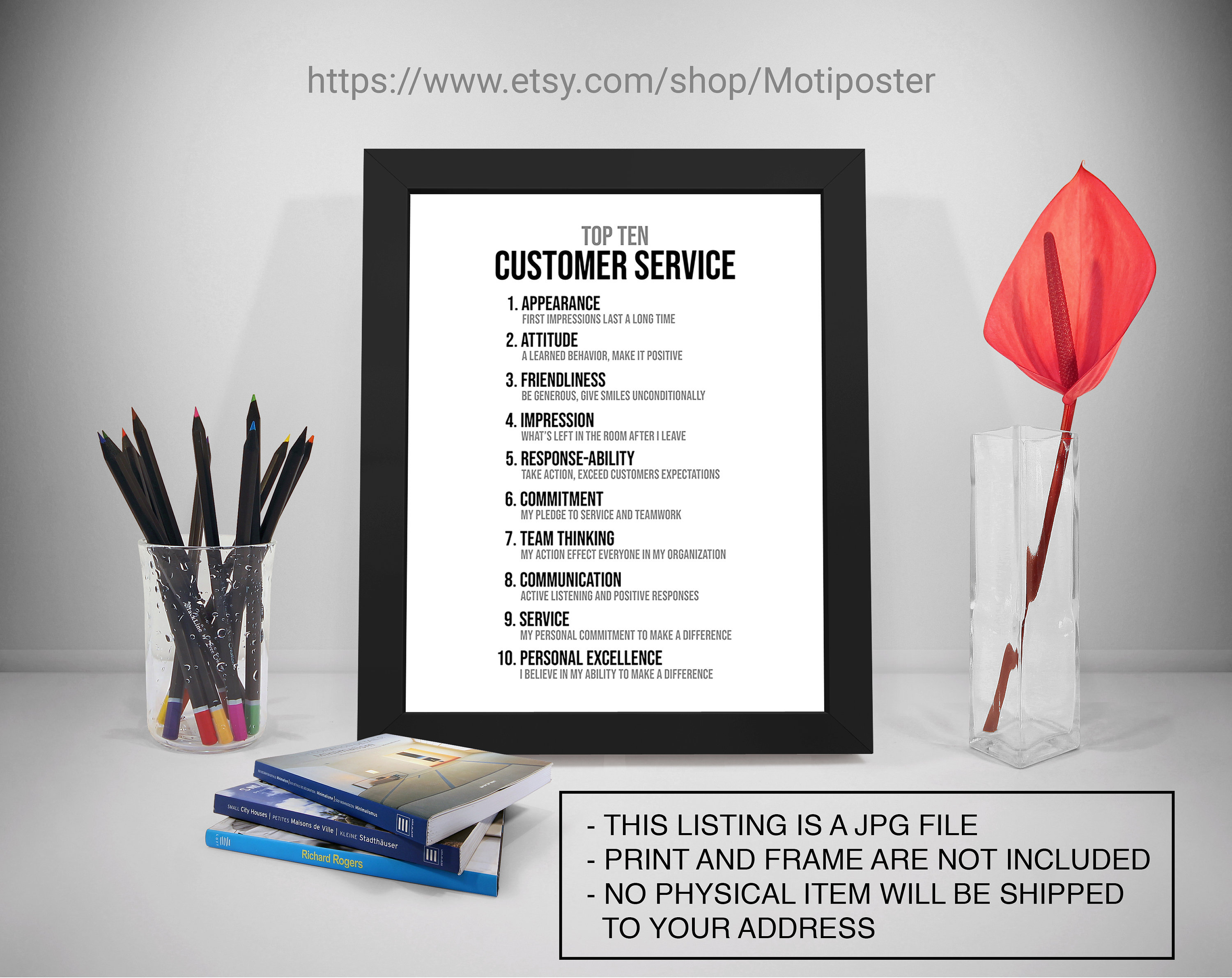 Office Decor Ideas, Top Ten Customer Service - Etsy