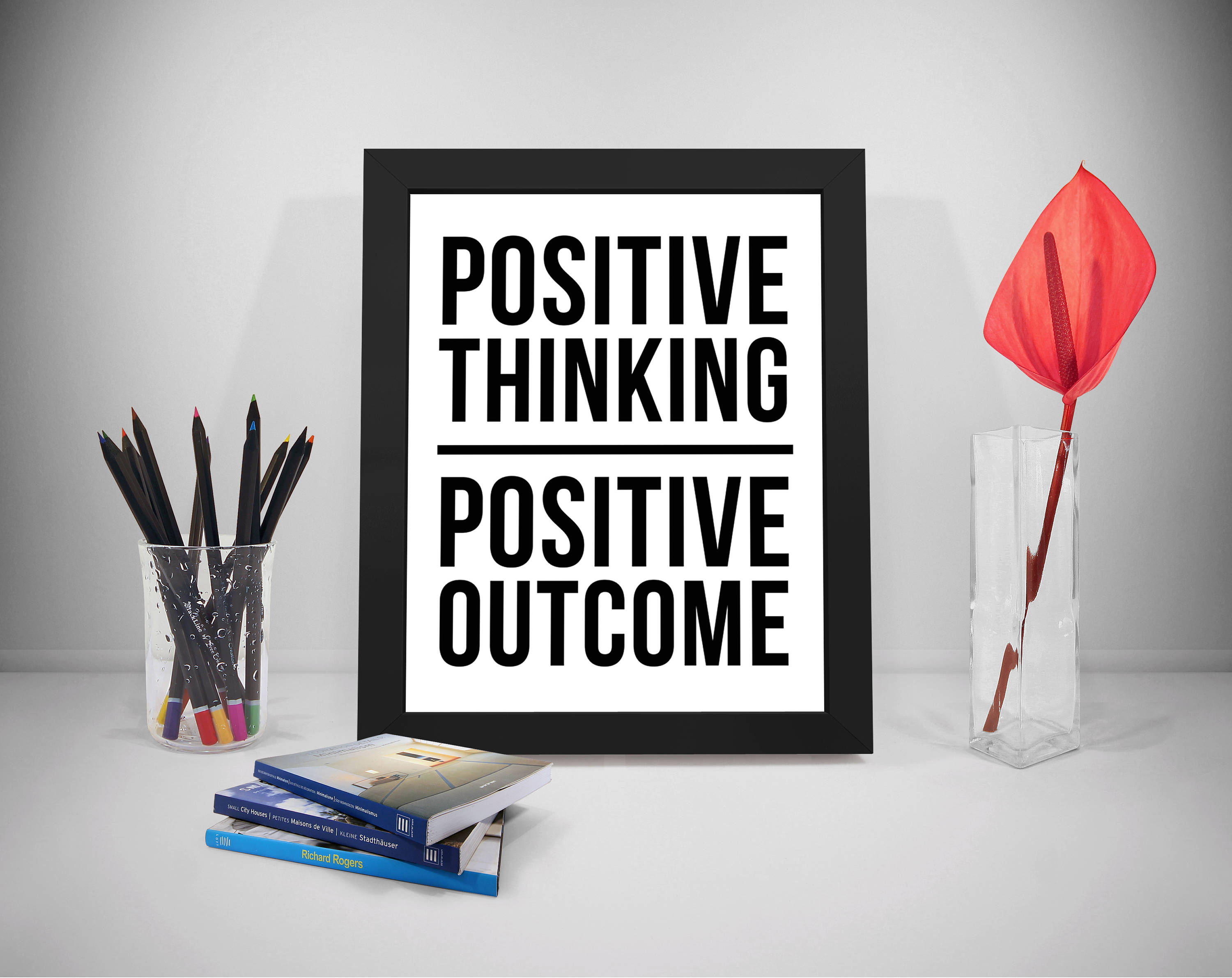 Positive Thinking Positive Outcome Quote Positive Saying | Etsy