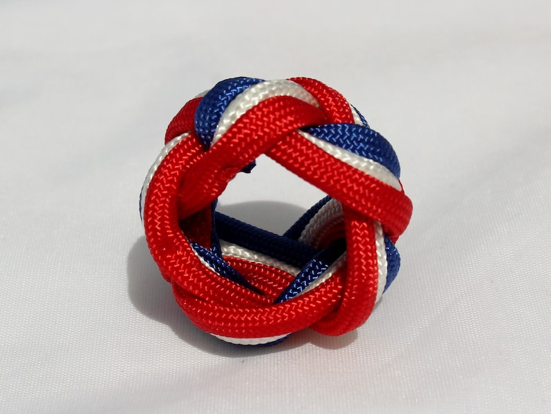 Handmade Scout Neckerchief Slide Woggle Paracord Turks Head Knot Red - Etsy