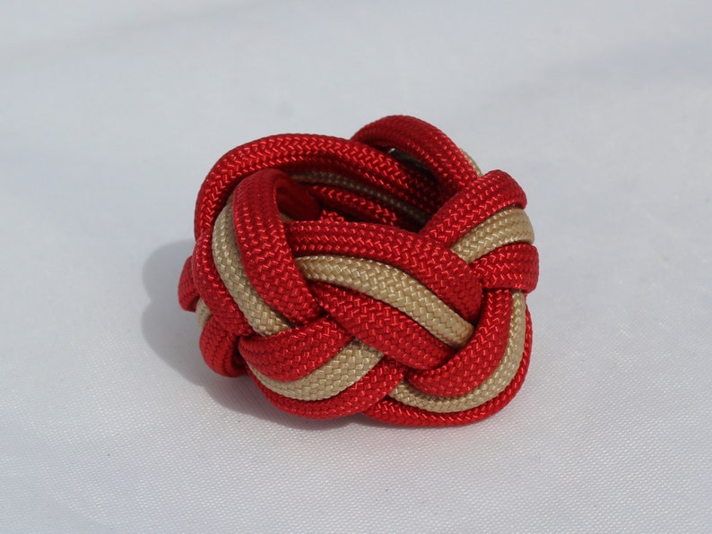 Handmade Scout Neckerchief Slide Woggle Paracord Turks Head Knot Red - Etsy