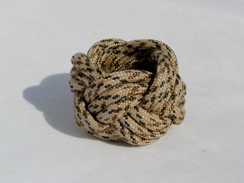 Cub Boy Venture Scout Neckercheif Slide Woggle Paracord Turk Head Knot ...