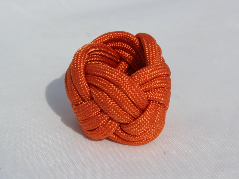 Cub Boy Venture Scout Neckercheif Slide Woggle Paracord Turk Head Knot ...