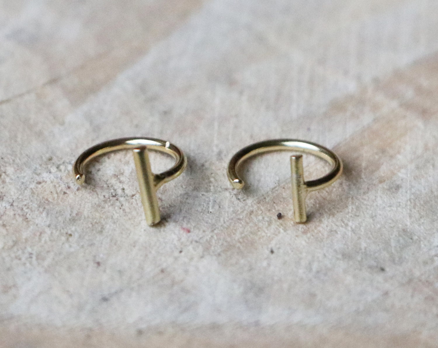 Sterling Silver Hug Hoops Tiny Minimalist Hug Earrings 18K | Etsy