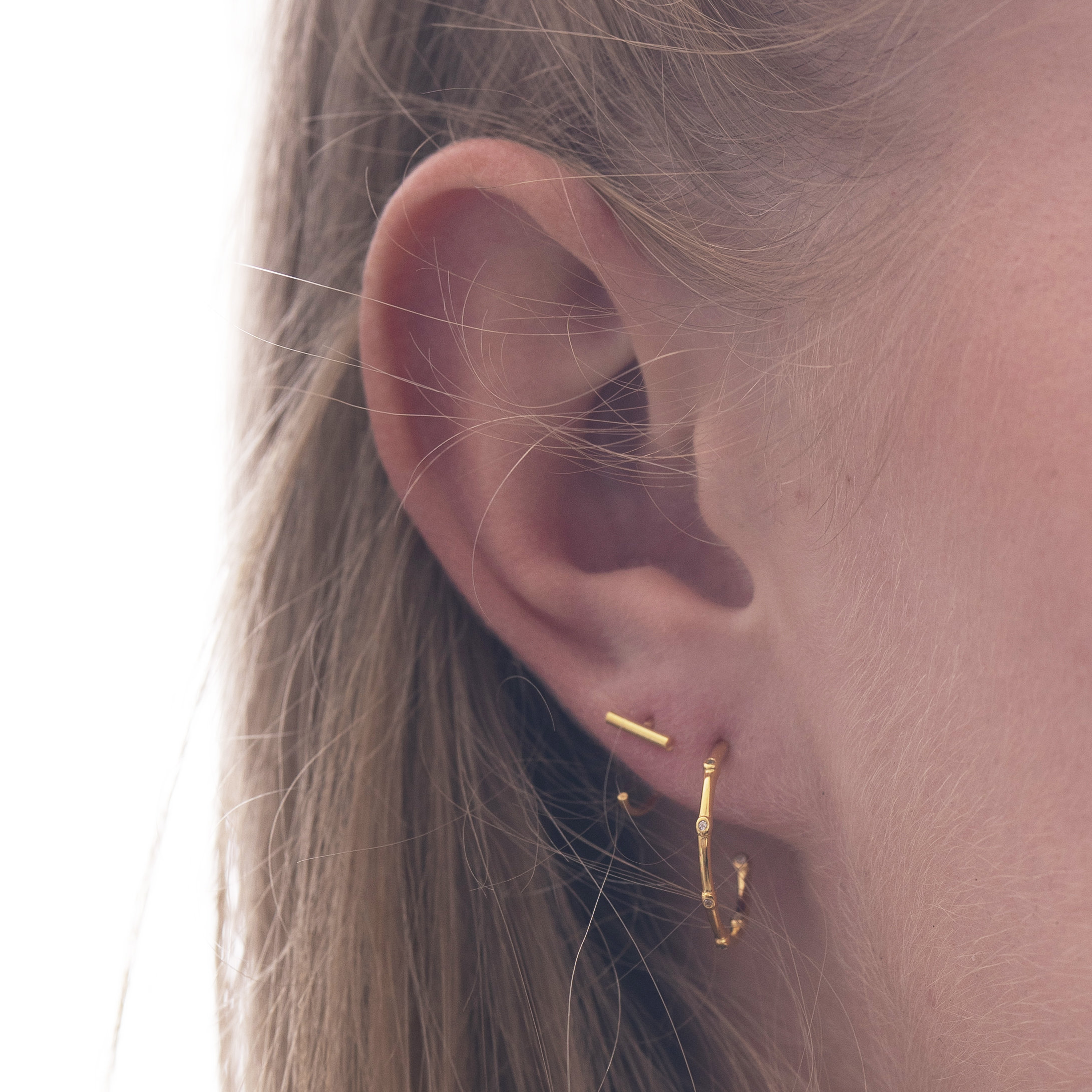 Sterling Silver Hug Hoops Tiny Minimalist Hug Earrings 18K | Etsy