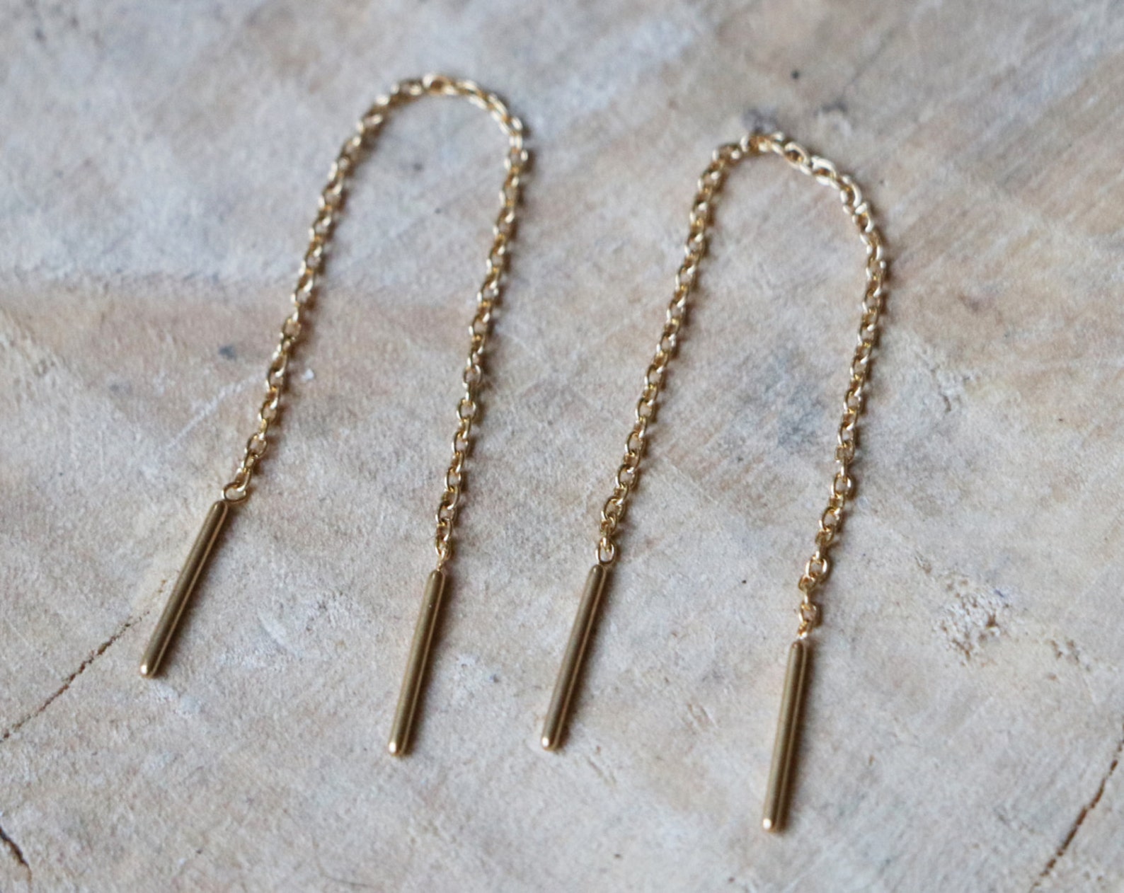 Ear Thread Threader Earrings Ear Thread Dangle Chain - Etsy