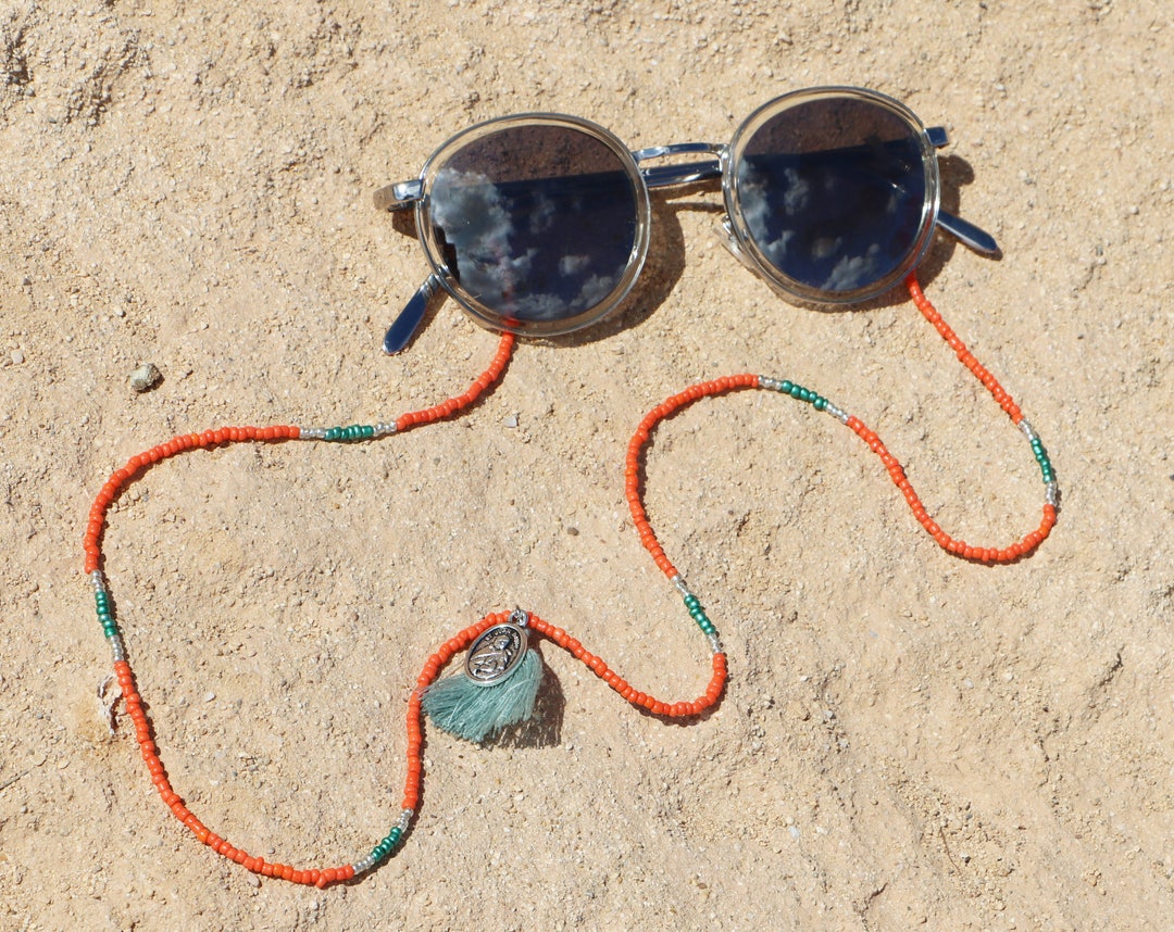 Sunglass Strap | Sun Strap | Eyeglass Cord | Eyeglass Seed Bead Chain ...