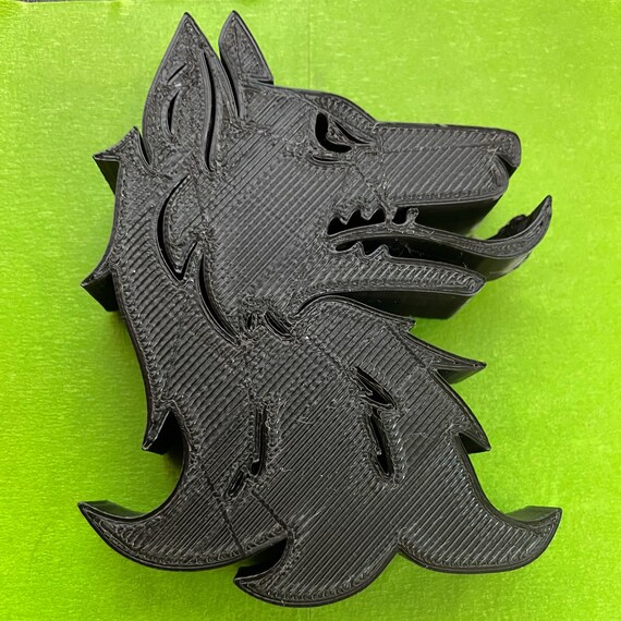 Wolf Head 3D Printed Block Stamp - Etsy