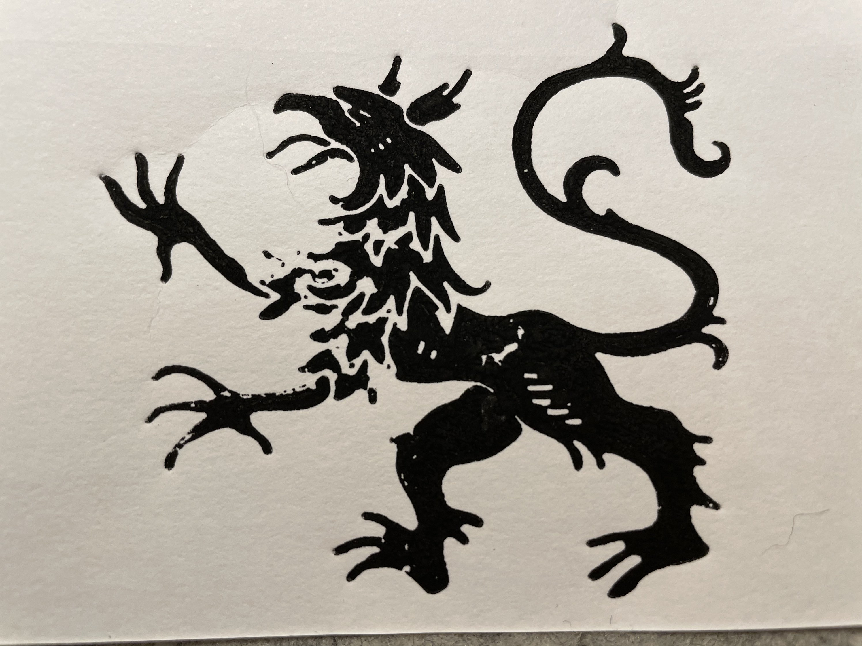 Gryphon 3D Printed Block Stamp - Etsy