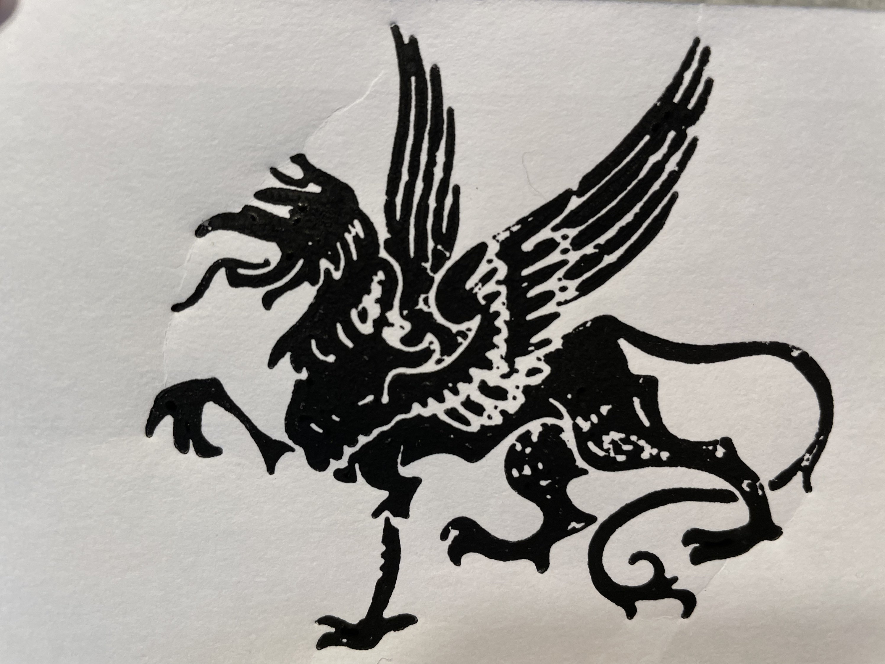 Gryphon 3D Printed Block Stamp - Etsy