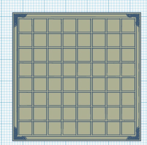 8x8 Square Game Board Grid Block Stamp - Etsy