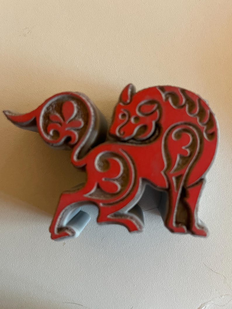Medieval Creature Rubber Stamp - Etsy