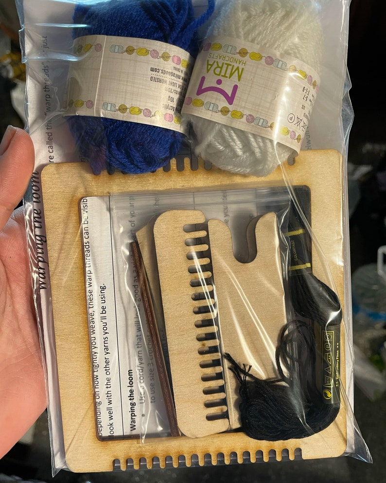 Mini Loom Weaving Kit - Etsy