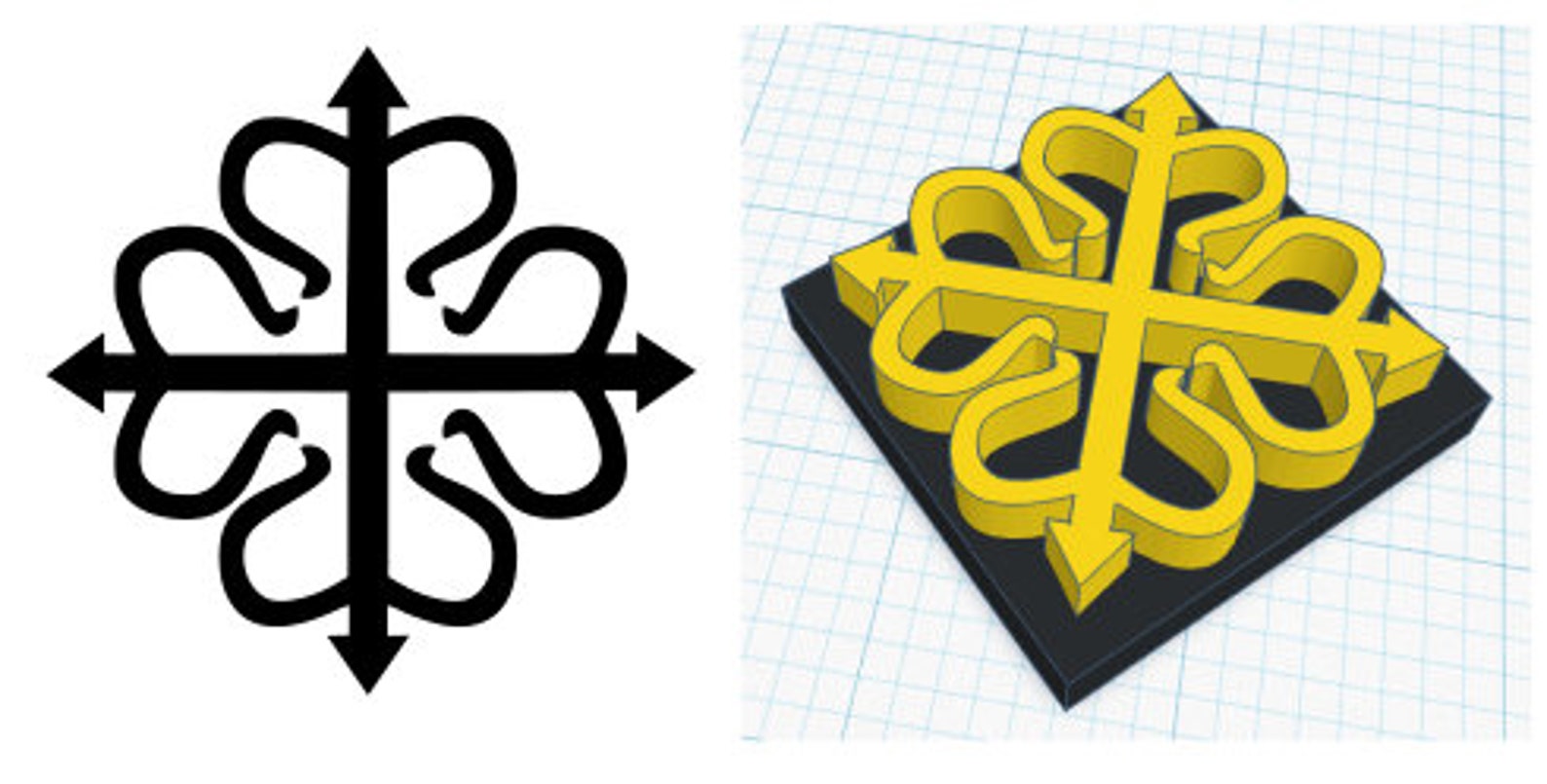 Kingdom of Calontir Populace 3D Printed Block Stamp - Etsy