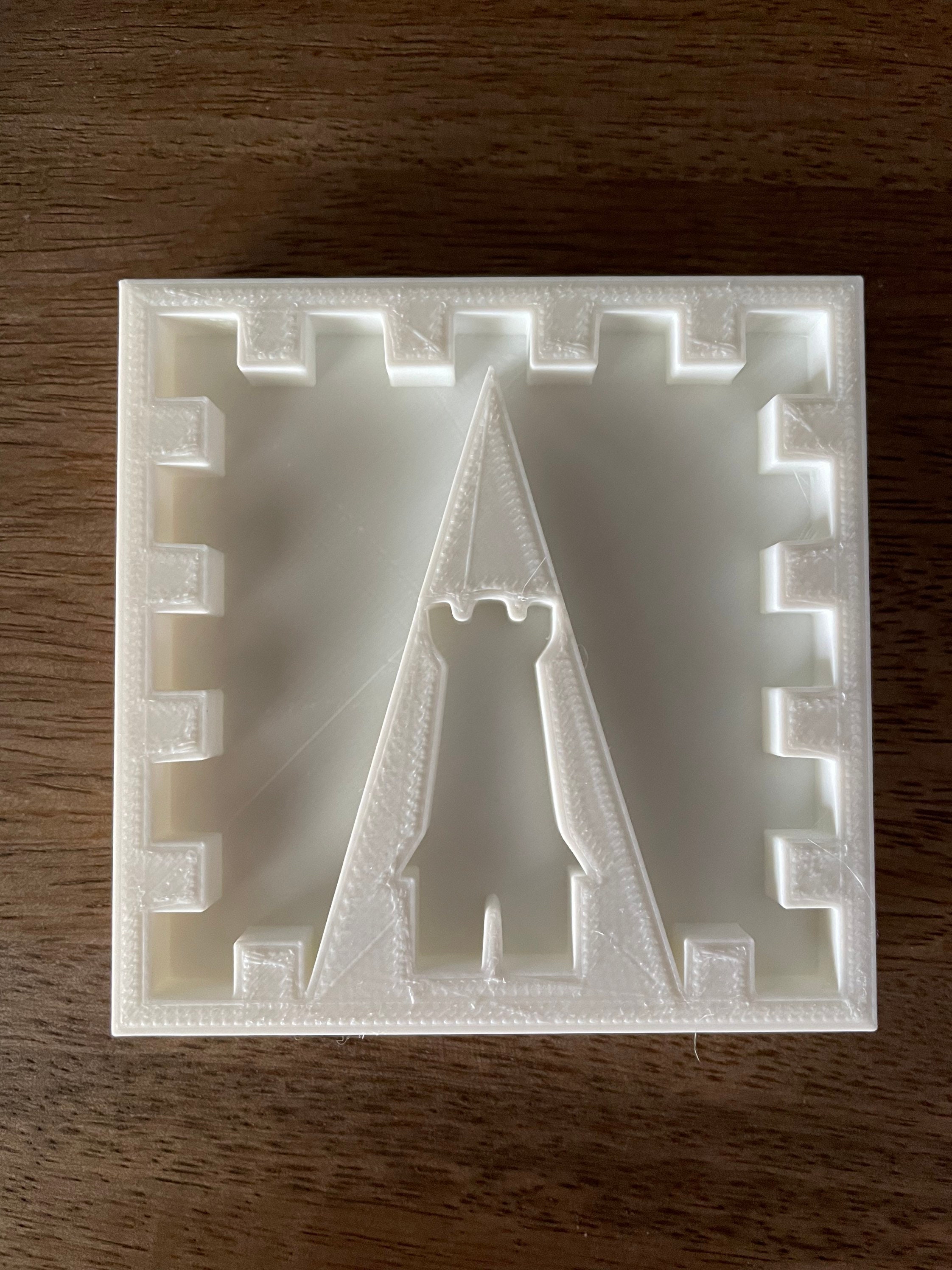 SCA Inverted Caid Dreiburgen Populace Badge 3D Printed Block | Etsy