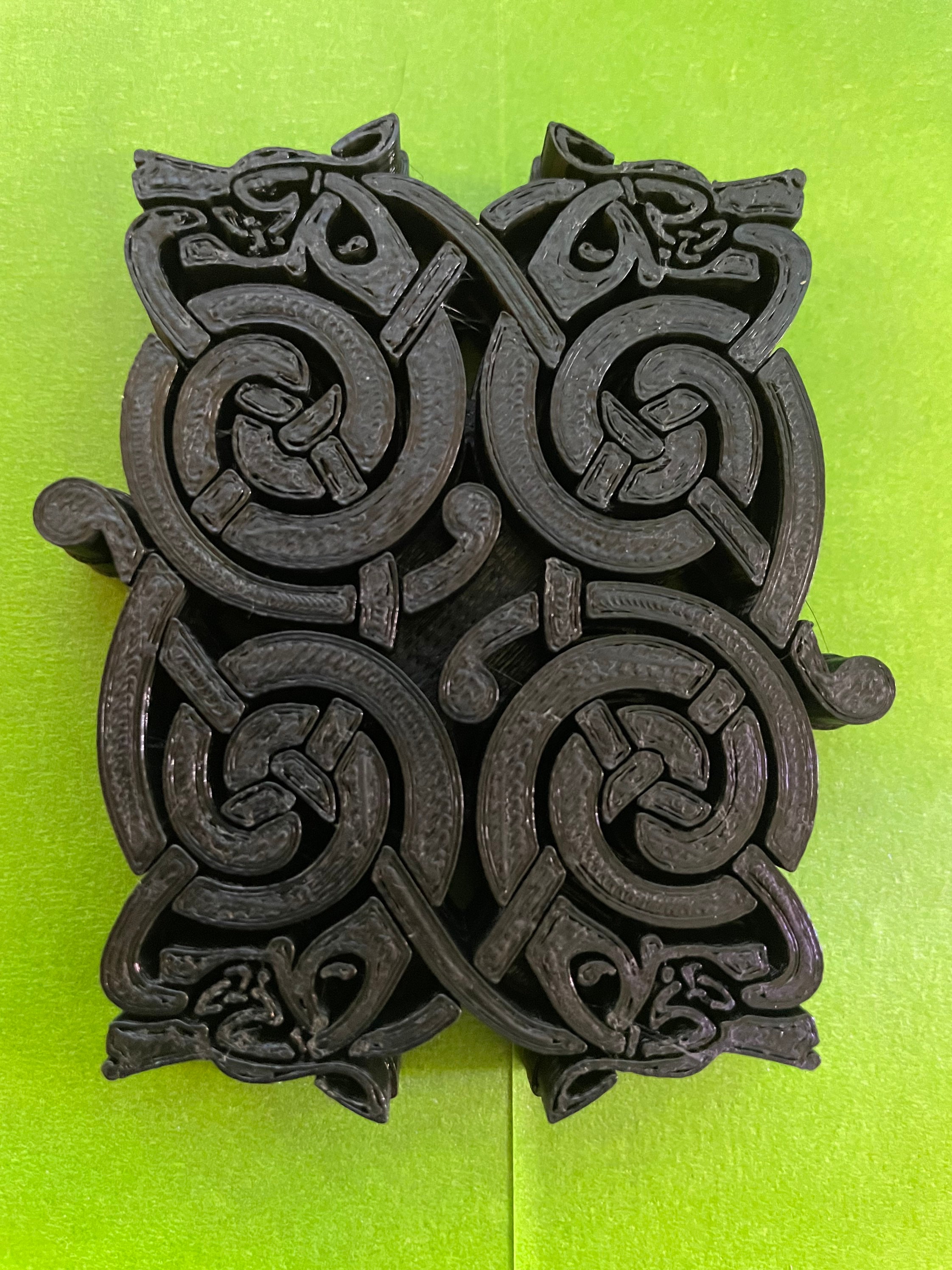 Celtic Wolf Knot 3D Printed Block Stamp - Etsy