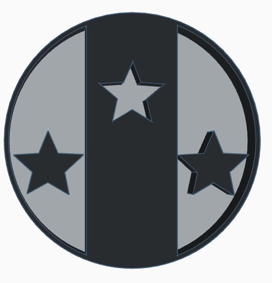 SCA Meridies Populace Badge 3D Printed Block Stamp - Etsy