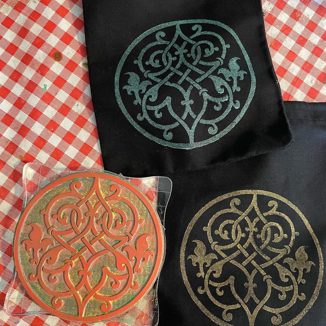 Decorative Circle Rubber Stamp - Etsy Decorative Circle Rubber Stamp - Etsy