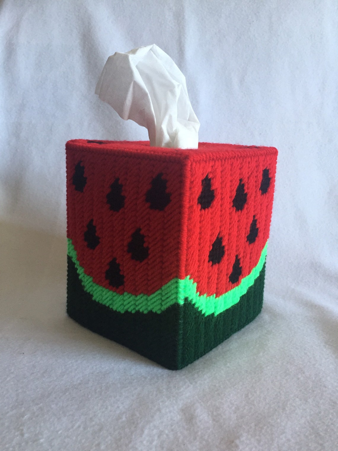 Watermelon Plastic Canvas Tissue Box Cover Tissue Topper - Etsy