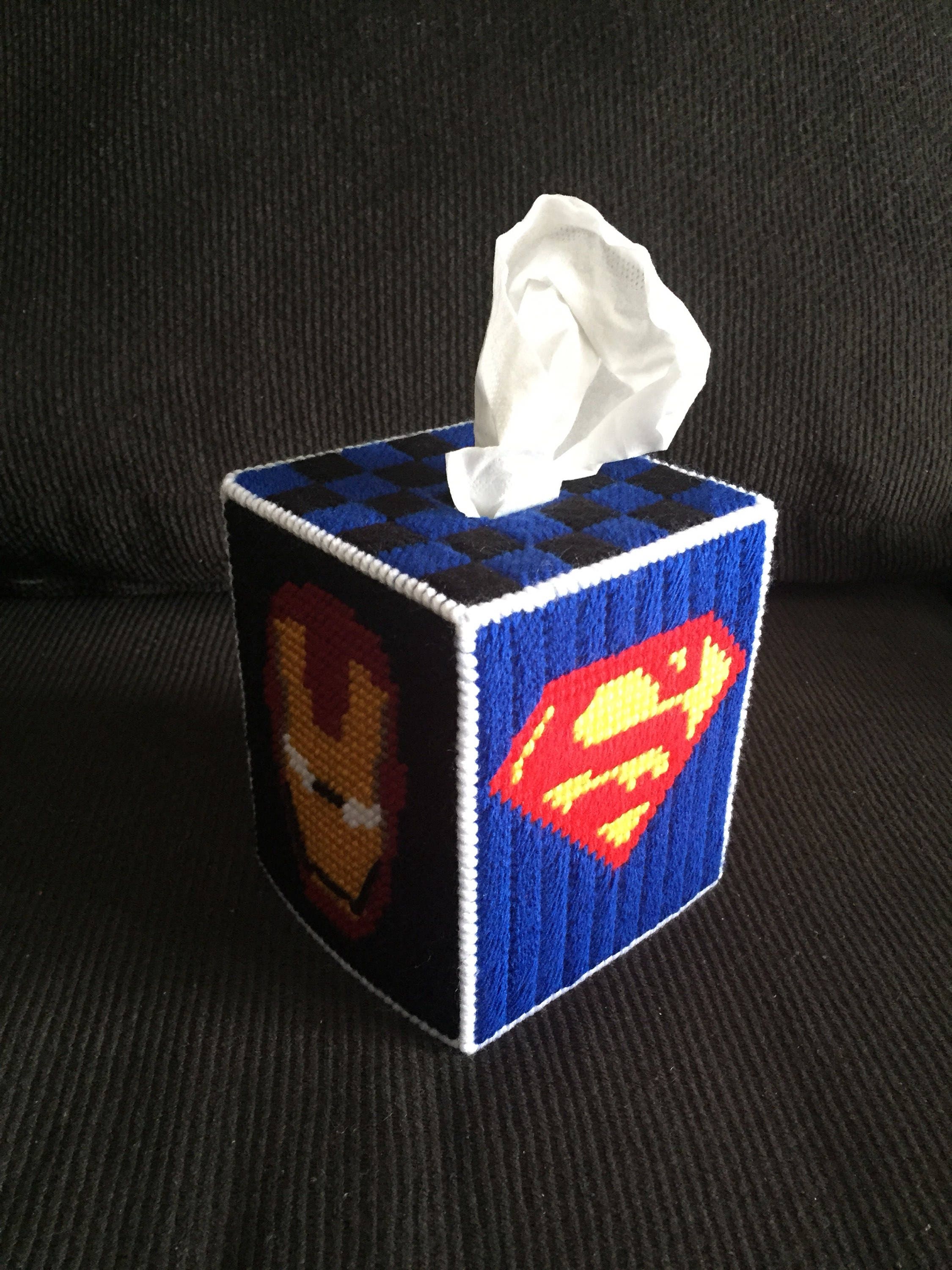 Superheroes Plastic Canvas Tissue Box Cover Tissue Topper TBC - Etsy