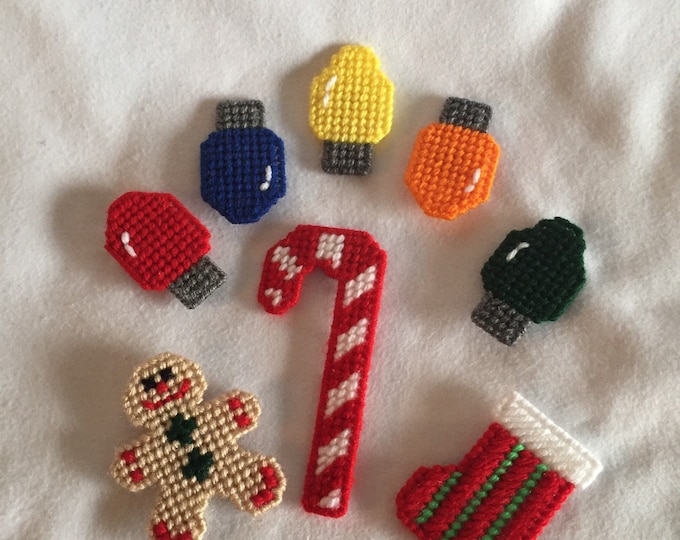 Christmas Magnets christmas Lights Plastic Canvas Holiday Decor Candy ...