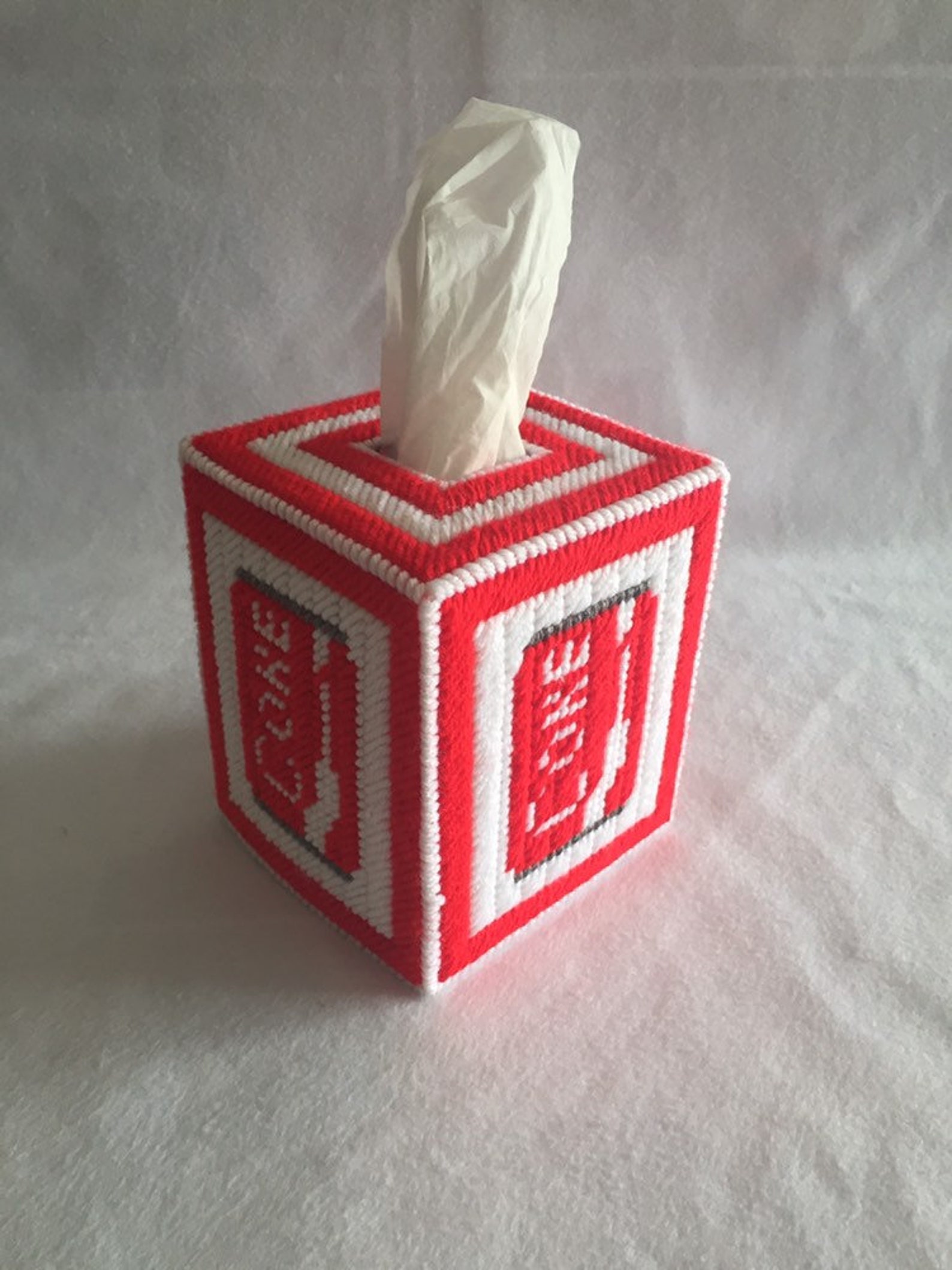 Coke Coca-cola Plastic Canvas Tissue Box Cover Tissue - Etsy