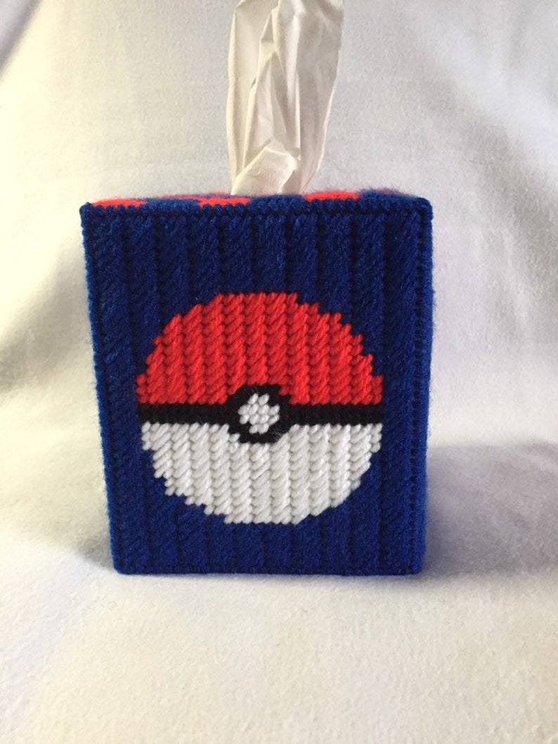 Pokemon Plastic Canvas Tissue Box Cover Tissue Topper TBC - Etsy UK