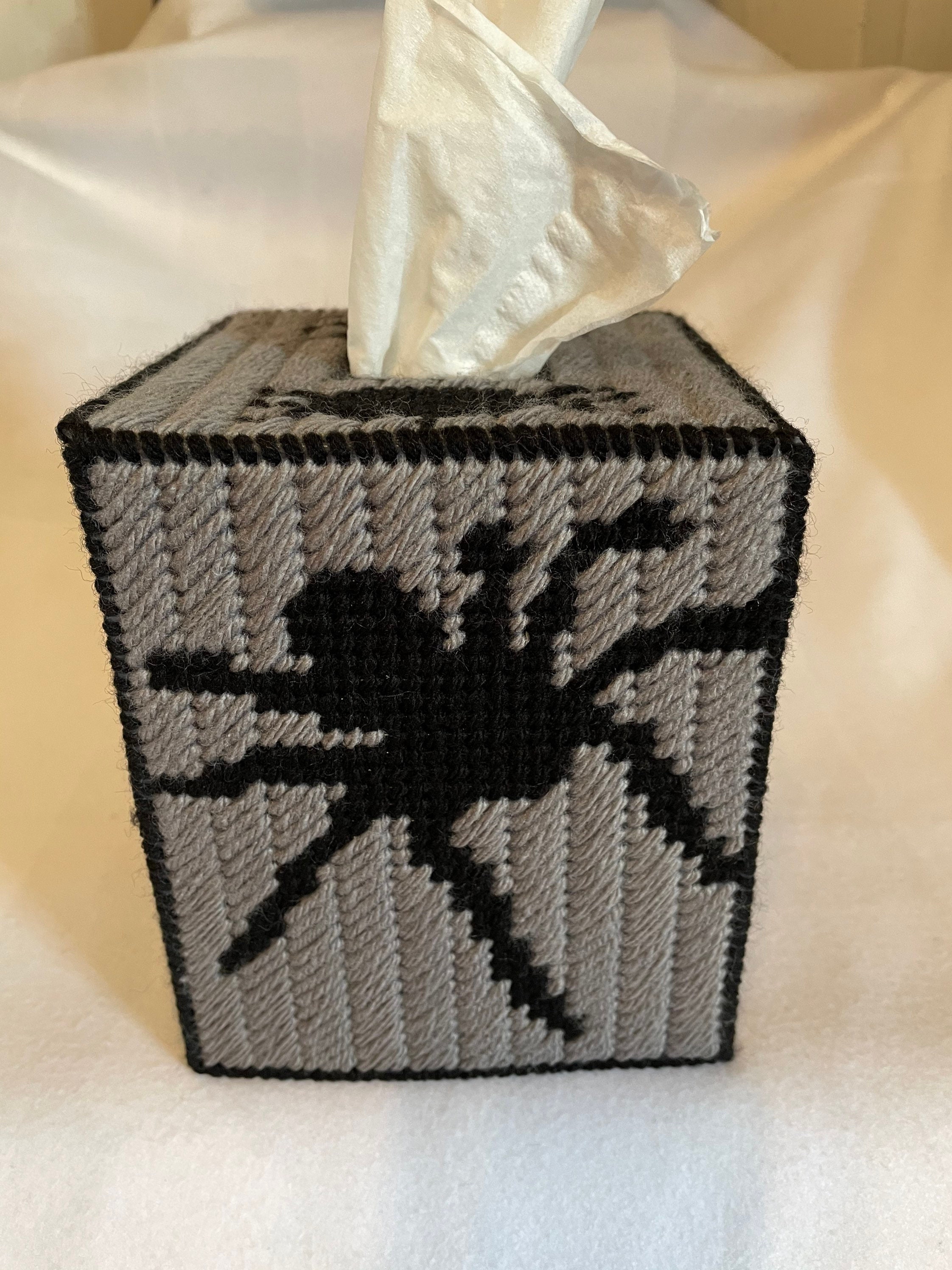 Halloween Spooky Spider Plastic Canvas Tissue Box Holder - Etsy