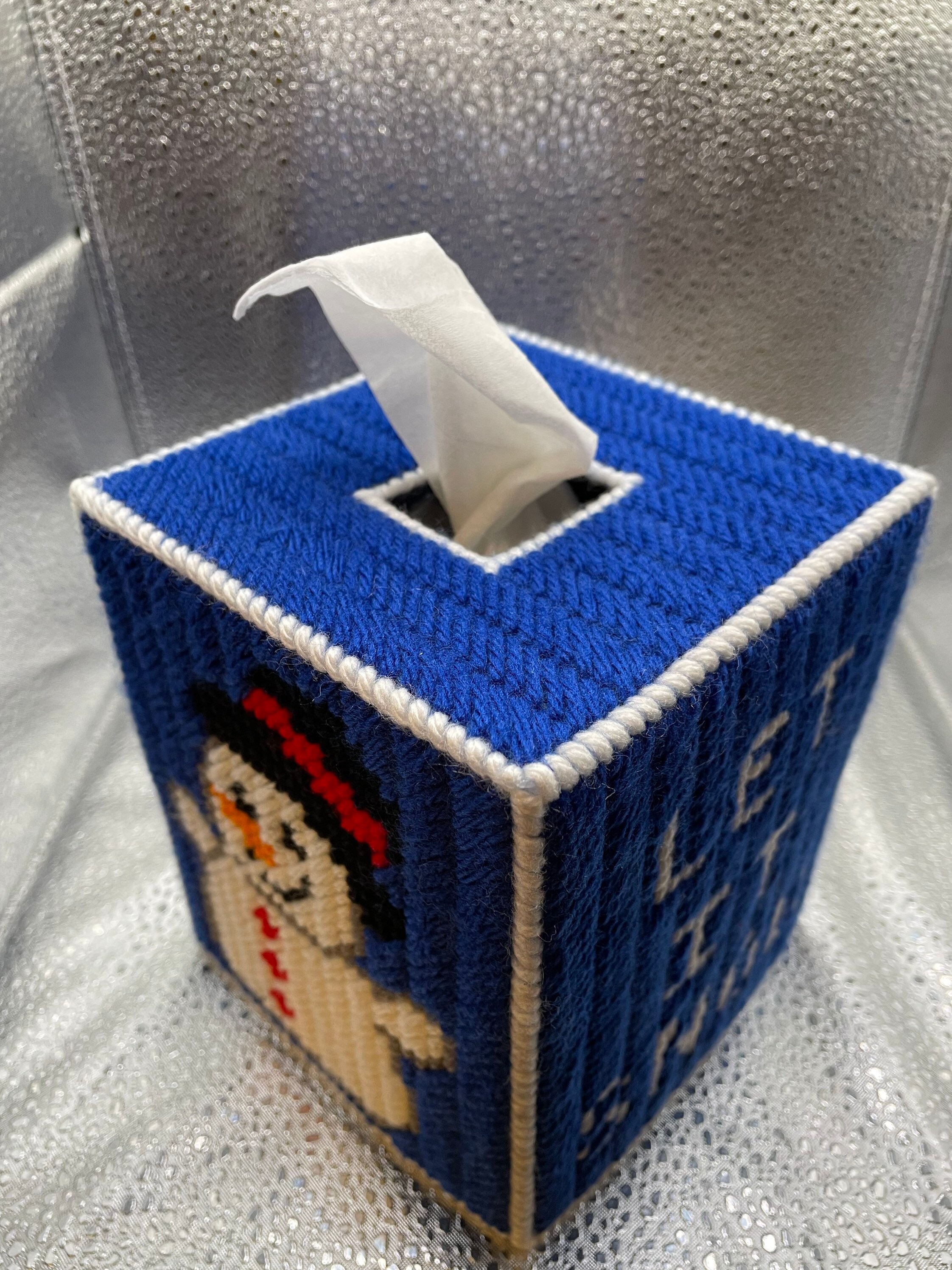 Snowman Plastic Canvas Tissue Box Cover TBC Snowman Let It - Etsy