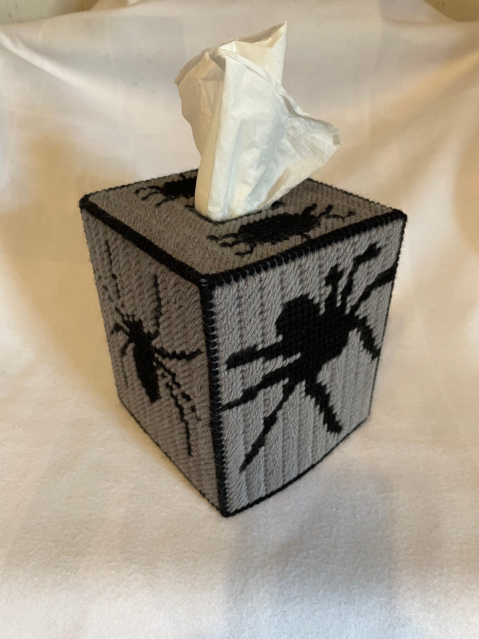 Halloween Spooky Spider Plastic Canvas Tissue Box Holder | Etsy