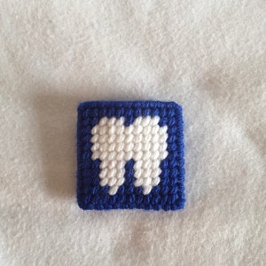 Mini Tooth Pillows-tooth Fairy - Handmade Plastic Canvas - Tooth Pillow ...