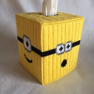 Minions Plastic Canvas Tissue Box Cover Tissue Topper TBC - Etsy