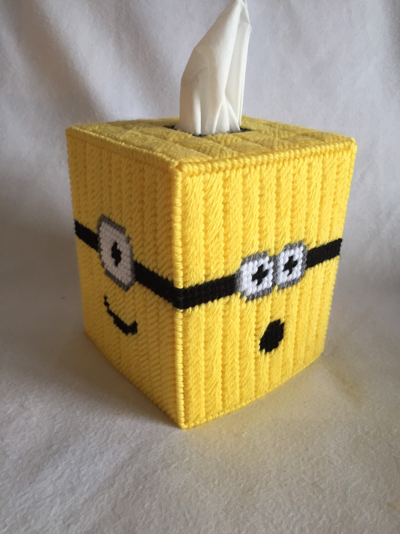 Minions Plastic Canvas Tissue Box Cover Tissue Topper TBC - Etsy