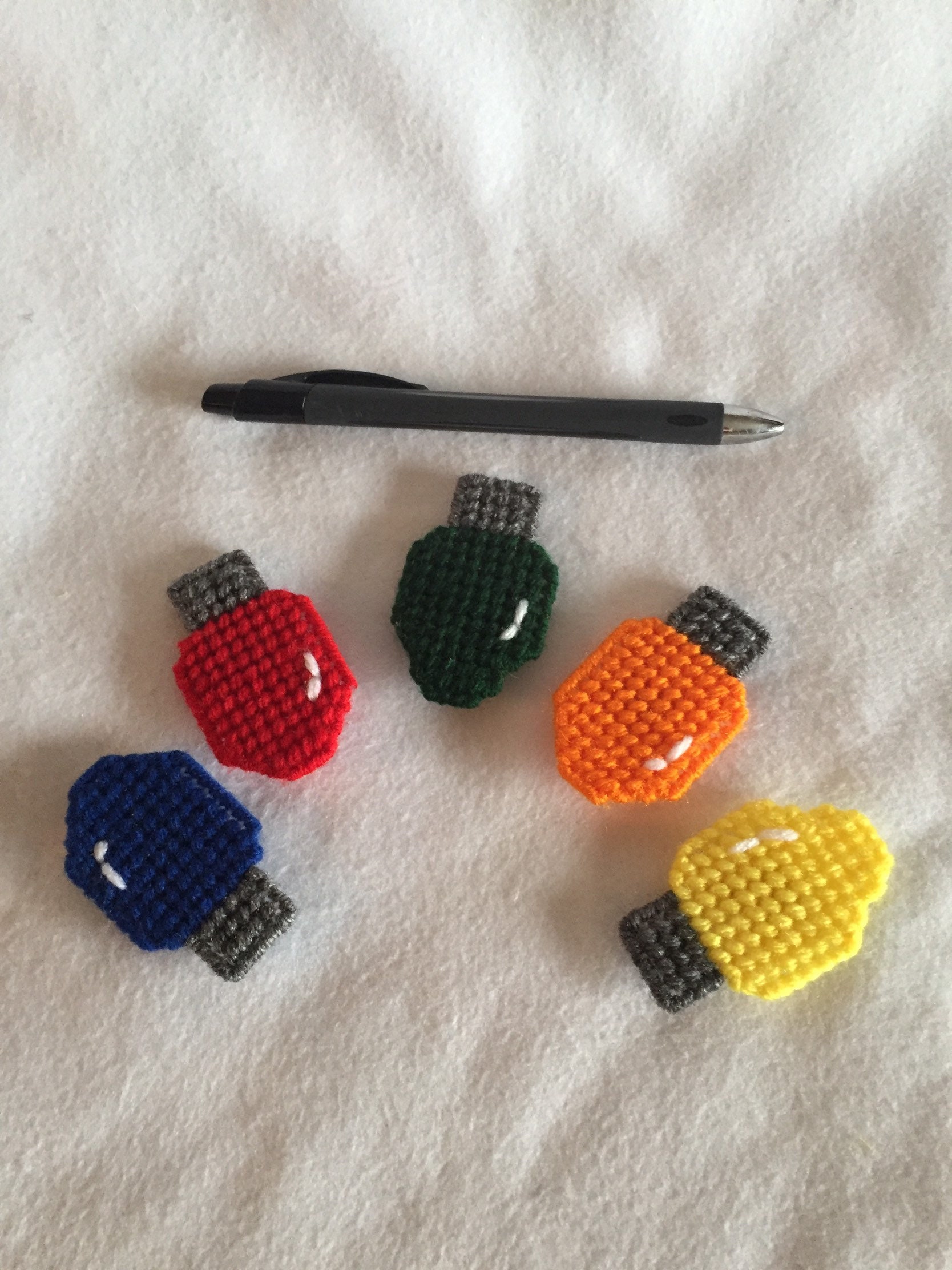 Christmas Magnets christmas Lights Plastic Canvas Holiday - Etsy