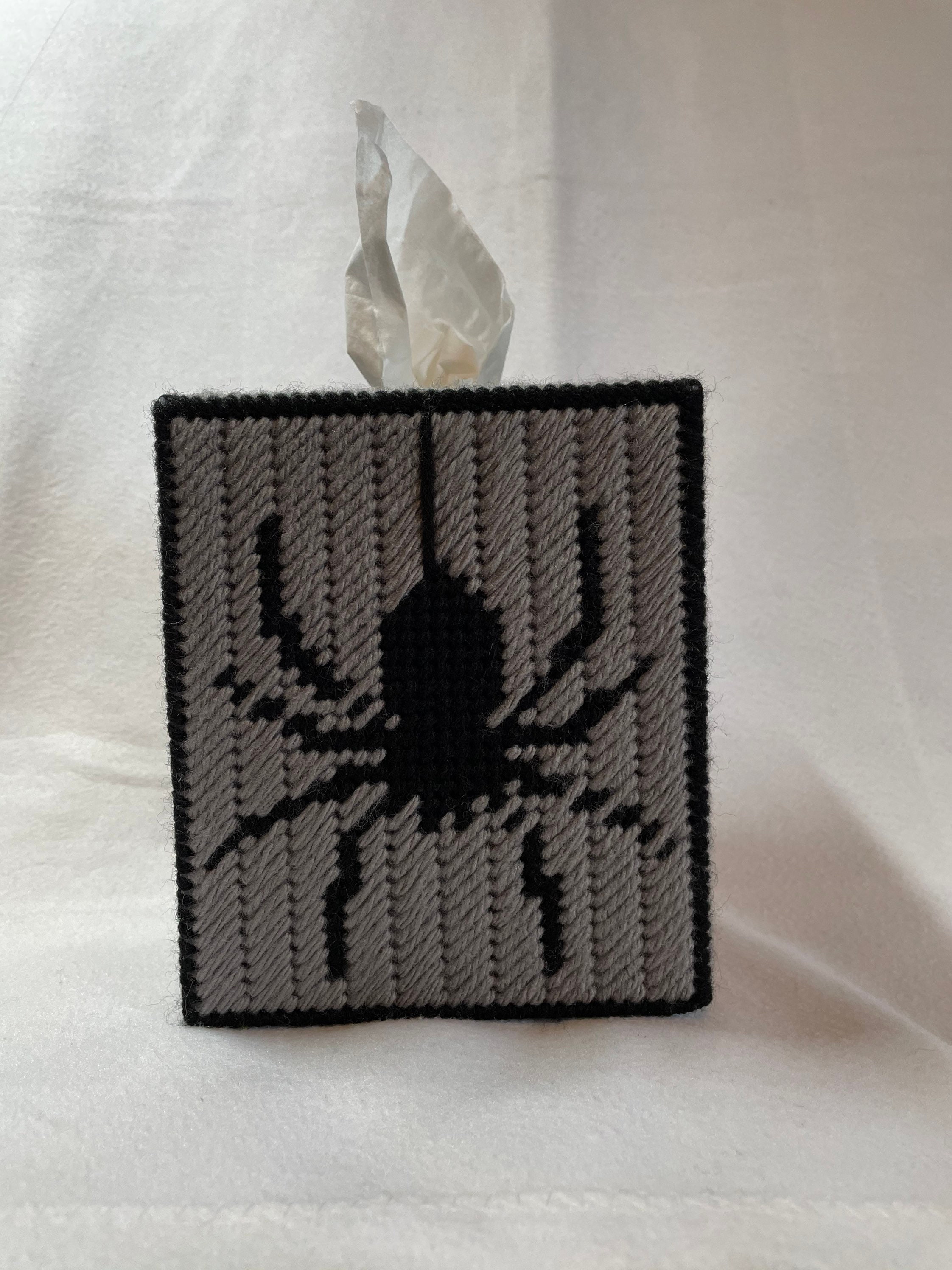 Halloween Spooky Spider Plastic Canvas Tissue Box Holder - Etsy