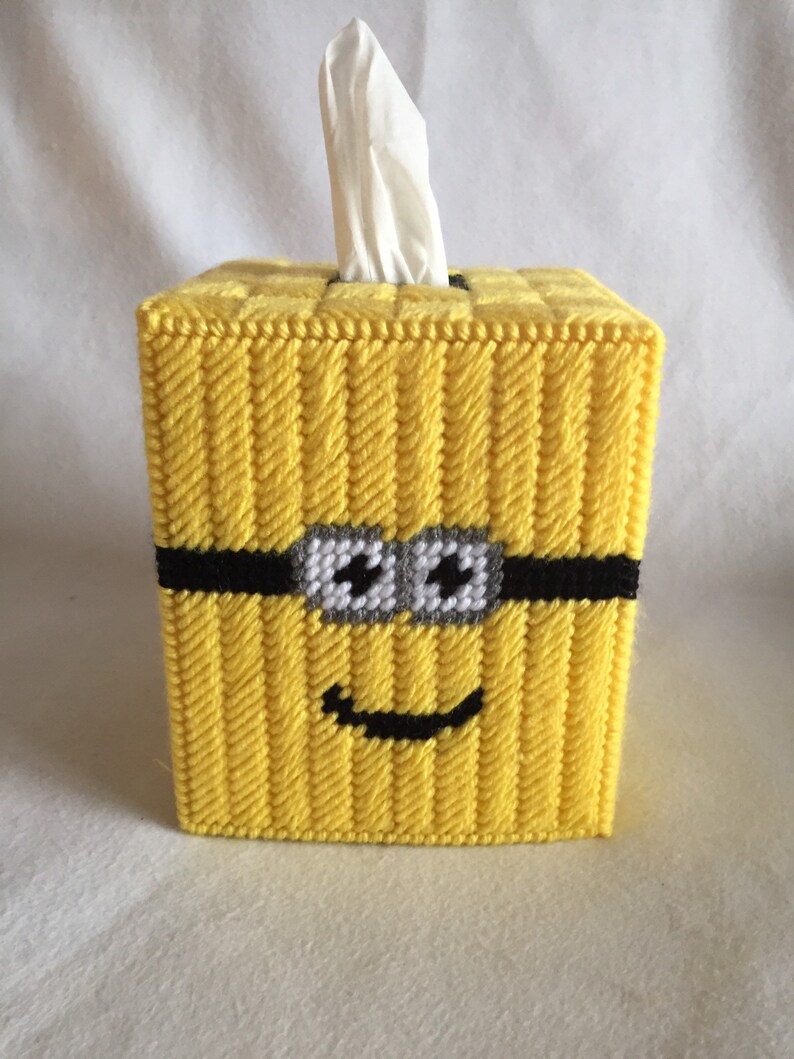 Minions Plastic Canvas Tissue Box Cover Tissue Topper TBC - Etsy