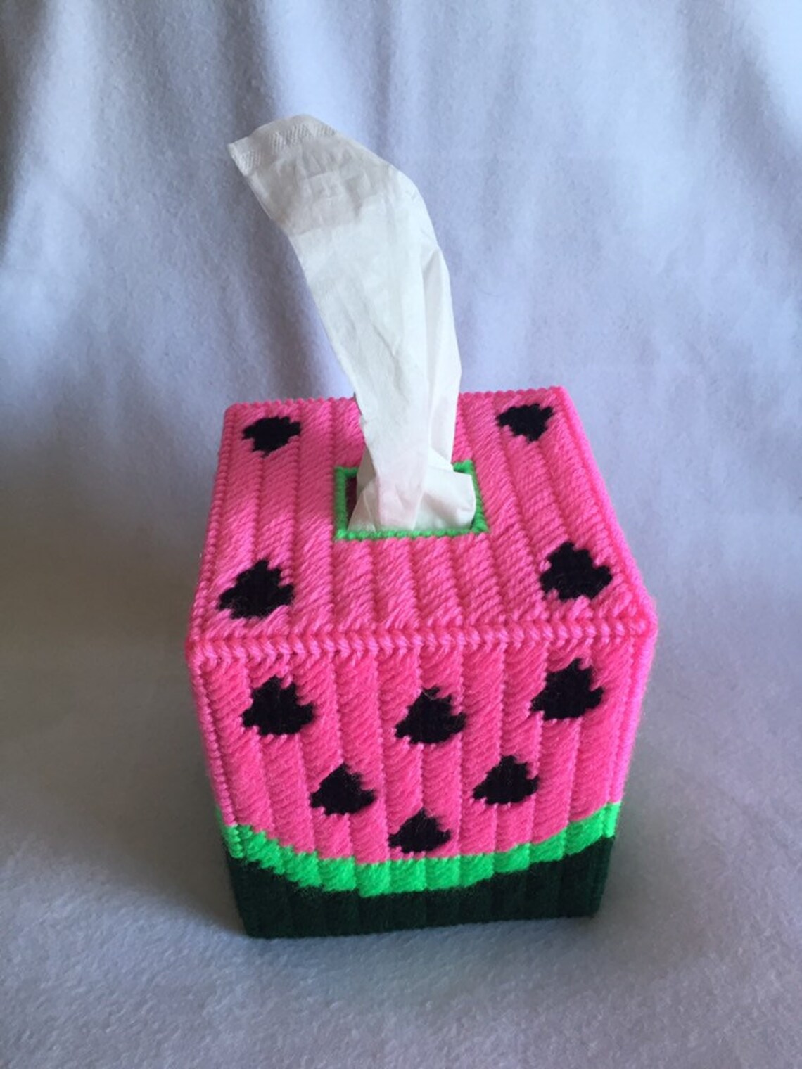 Watermelon Plastic Canvas Tissue Box Cover Tissue Topper - Etsy