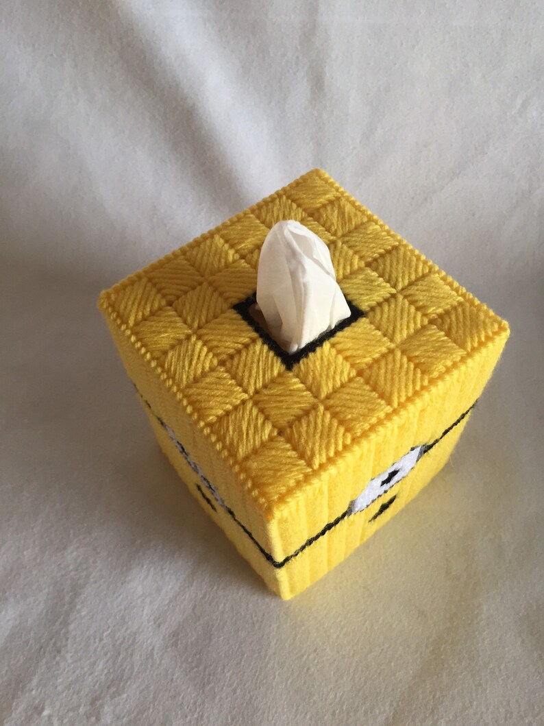 Minions Plastic Canvas Tissue Box Cover Tissue Topper TBC - Etsy