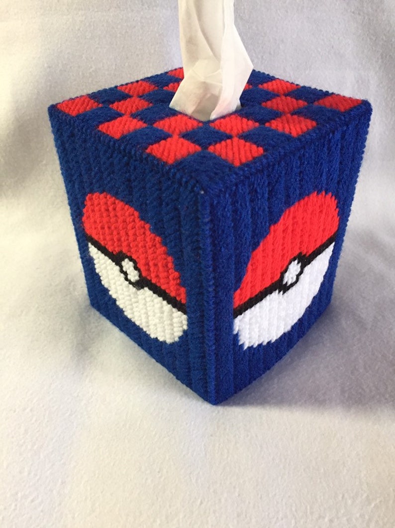 Pokemon Plastic Canvas Tissue Box Cover Tissue Topper TBC - Etsy Singapore