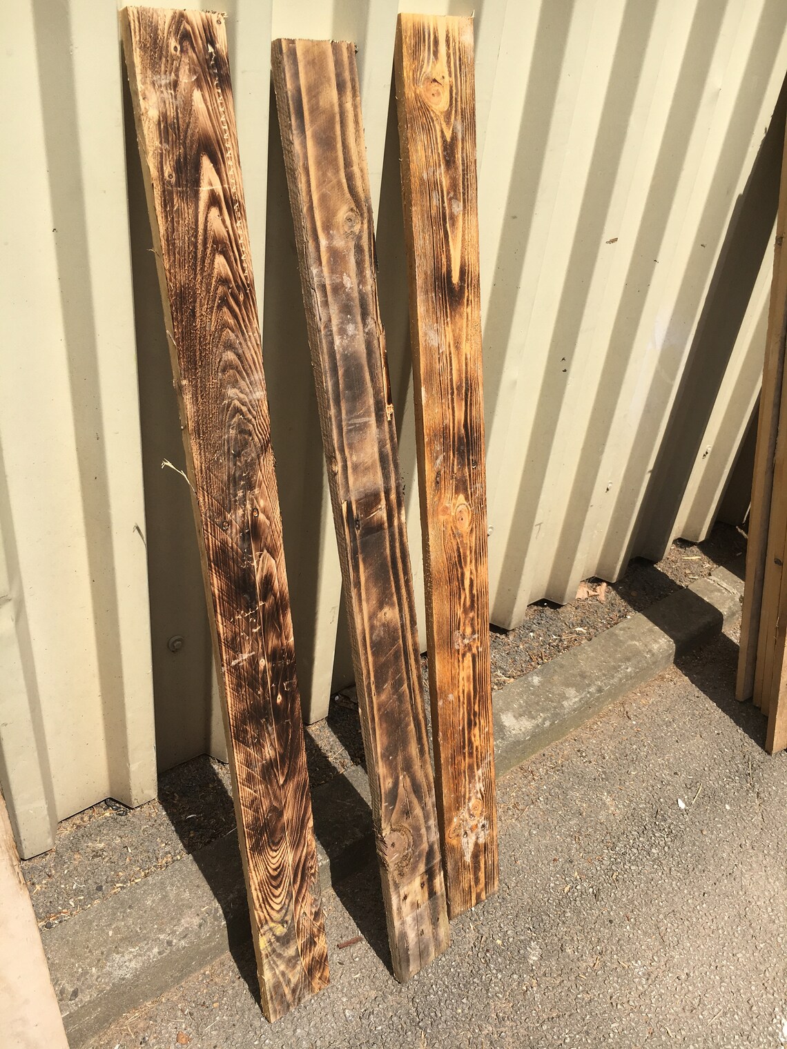 Scorched Pallet Wood Wall Cladding Rustic Wood Wall Cladding | Etsy