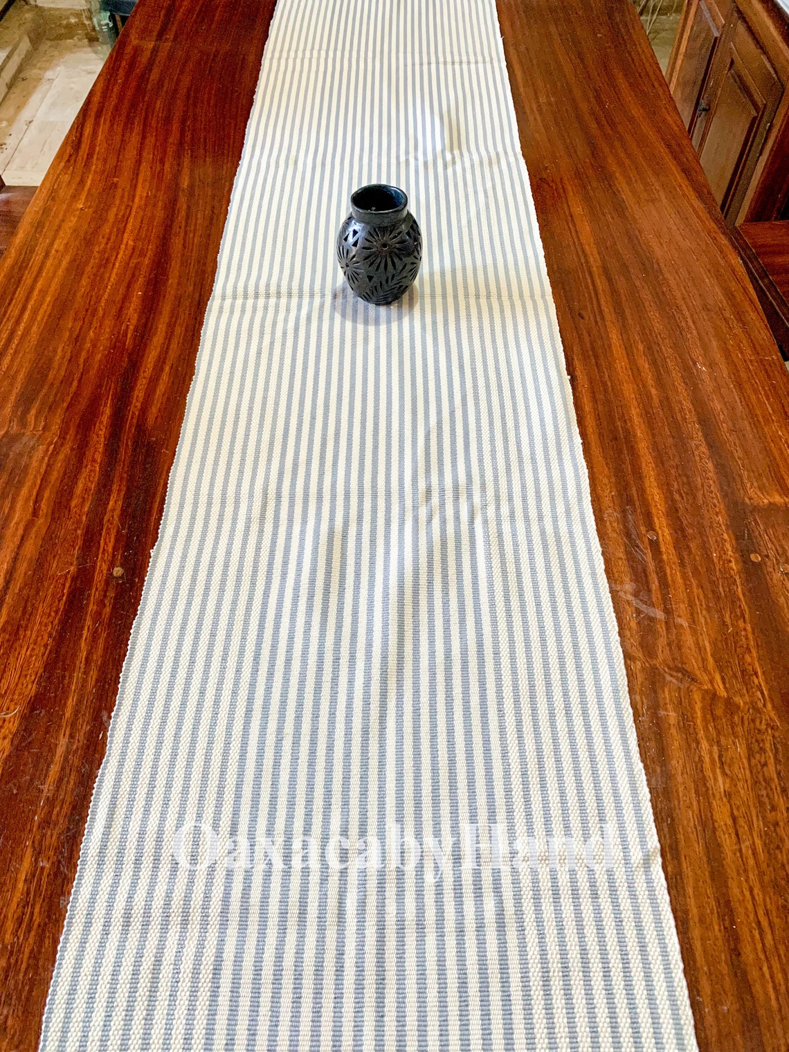 Oaxaca Table Runner - Mexican Table Runner - Stripe Table Runner ...