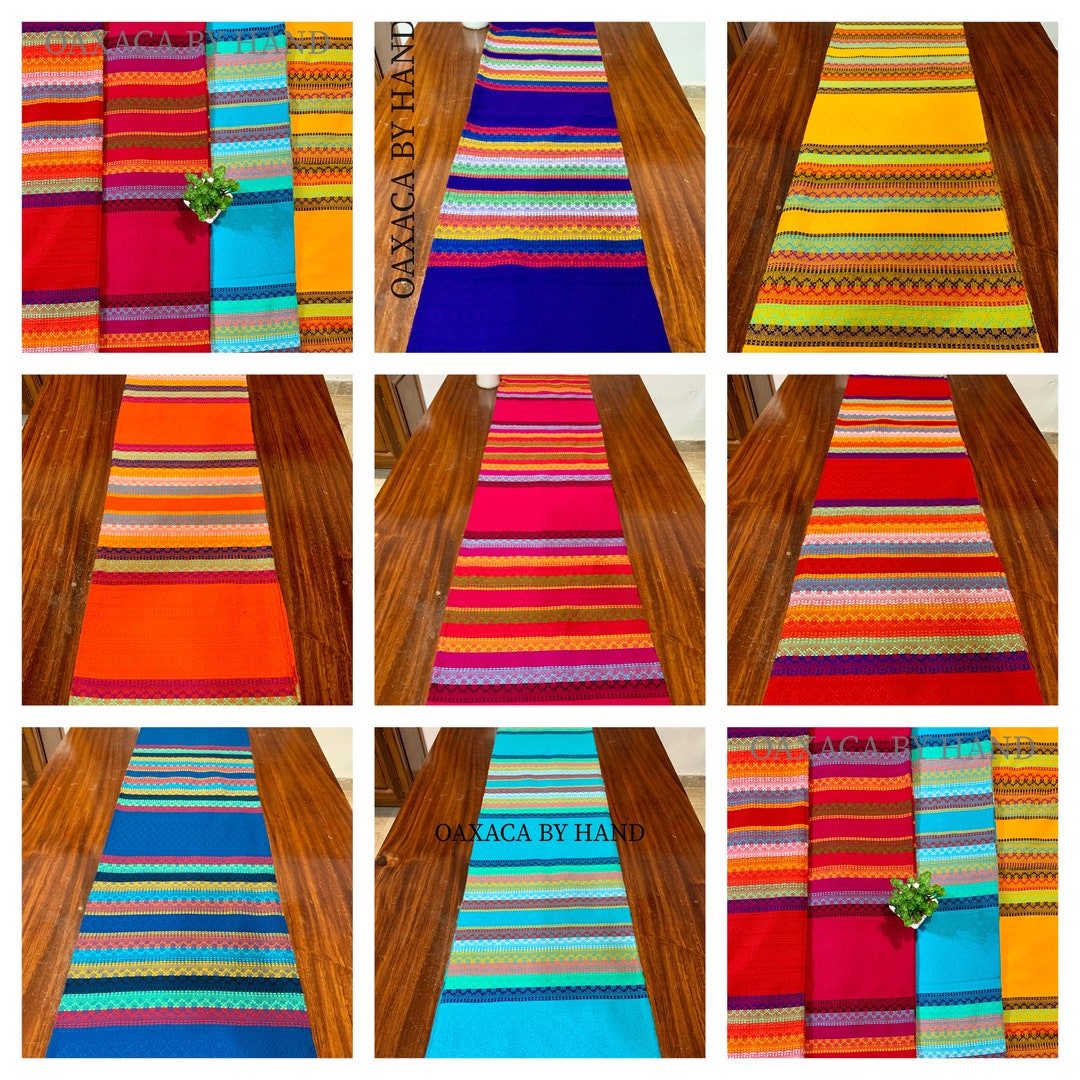 Mexican Table Runner - Different Colors - Cinco De Mayo Table Runner ...