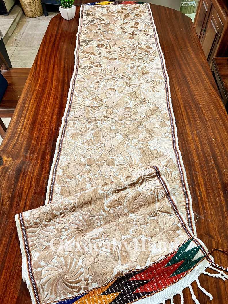 Mexican Table Runner Embroidered Runner Hand-woven Runner - Etsy