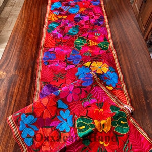 Mexican Table Runner Embroidered Runner Hand-woven Runner - Etsy