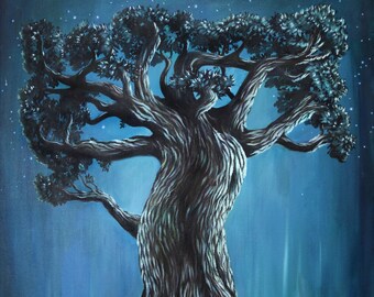 Wicca Tree of Life Art Print - Etsy