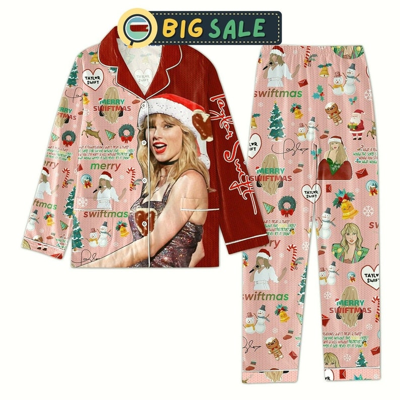 Tayl0r Swiftt Merry Swiftmas Jingle Bell Pajamas Set Pajama - Etsy