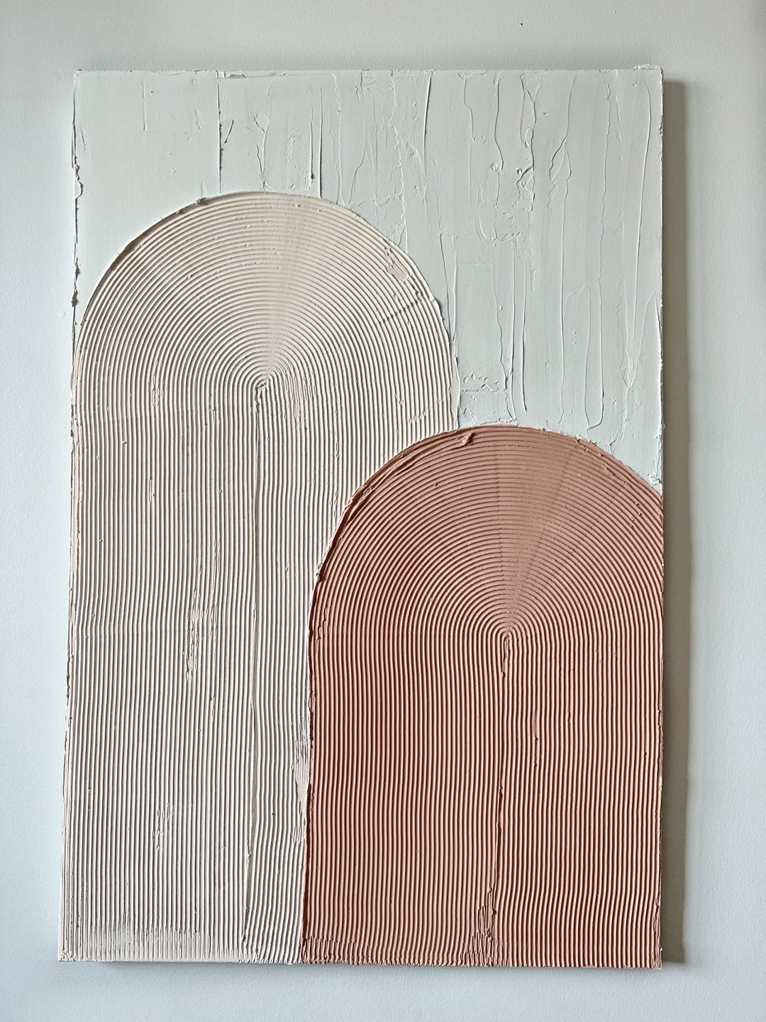 Large Textured Arch Wall Art | Textured Plaster Wall Art | Plaster ...