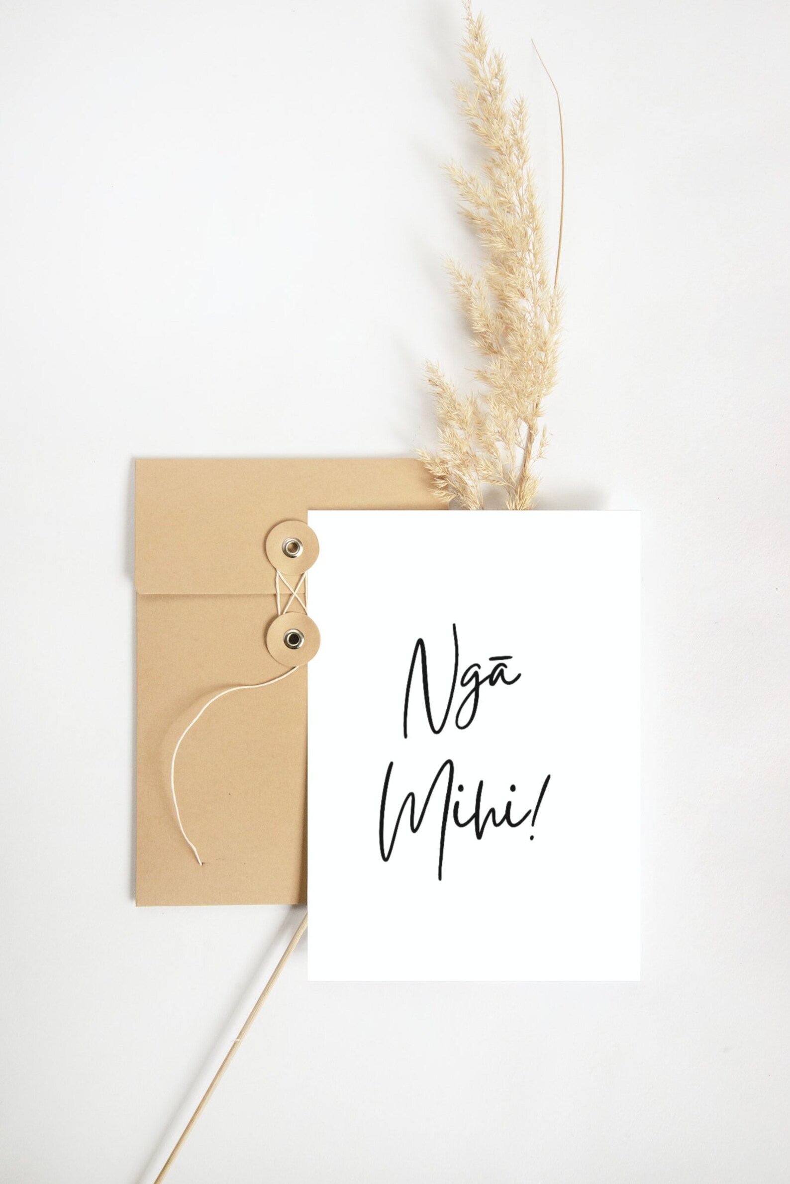 Nga Mihi Thank You Maori Greeting Card Instant Download - Etsy
