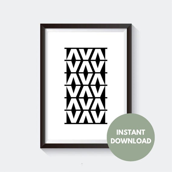 Pātiki Tukutuku Digital Print Māori Wall Art New - Etsy New Zealand