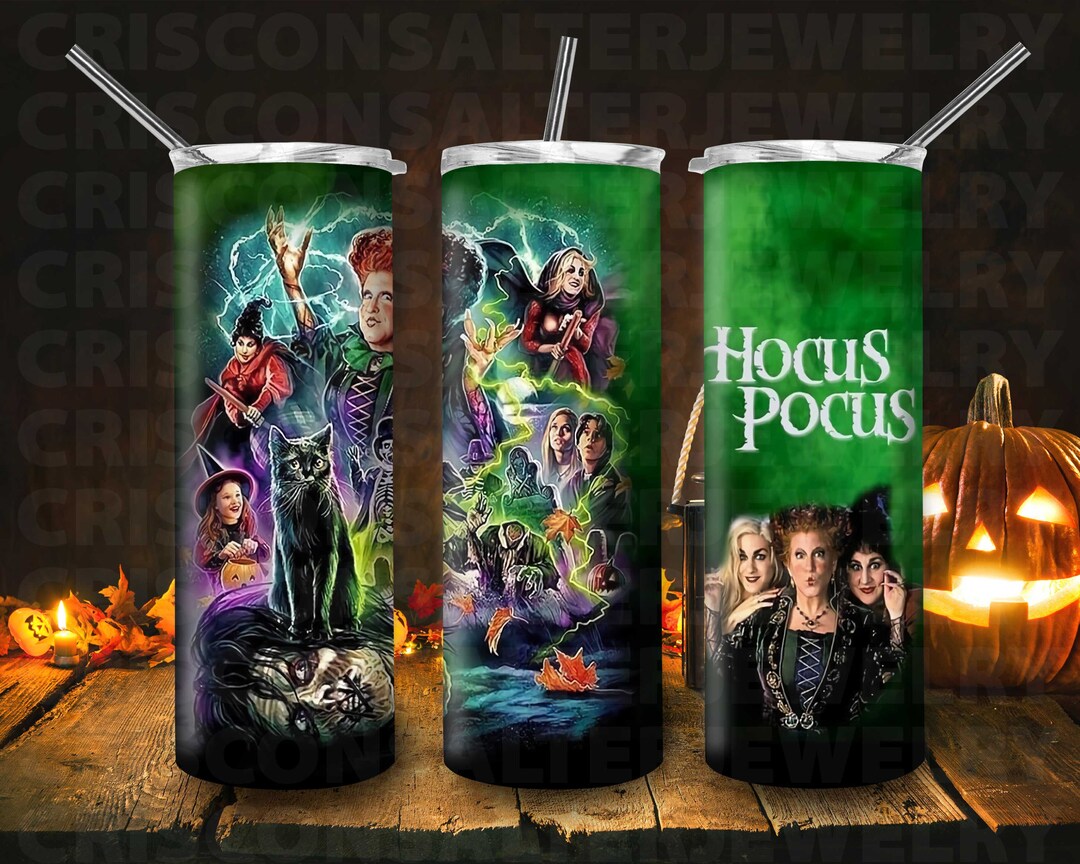Hocus Pocus Seamless 20oz Skinny Tumbler Sublimation I Put A Spell on ...