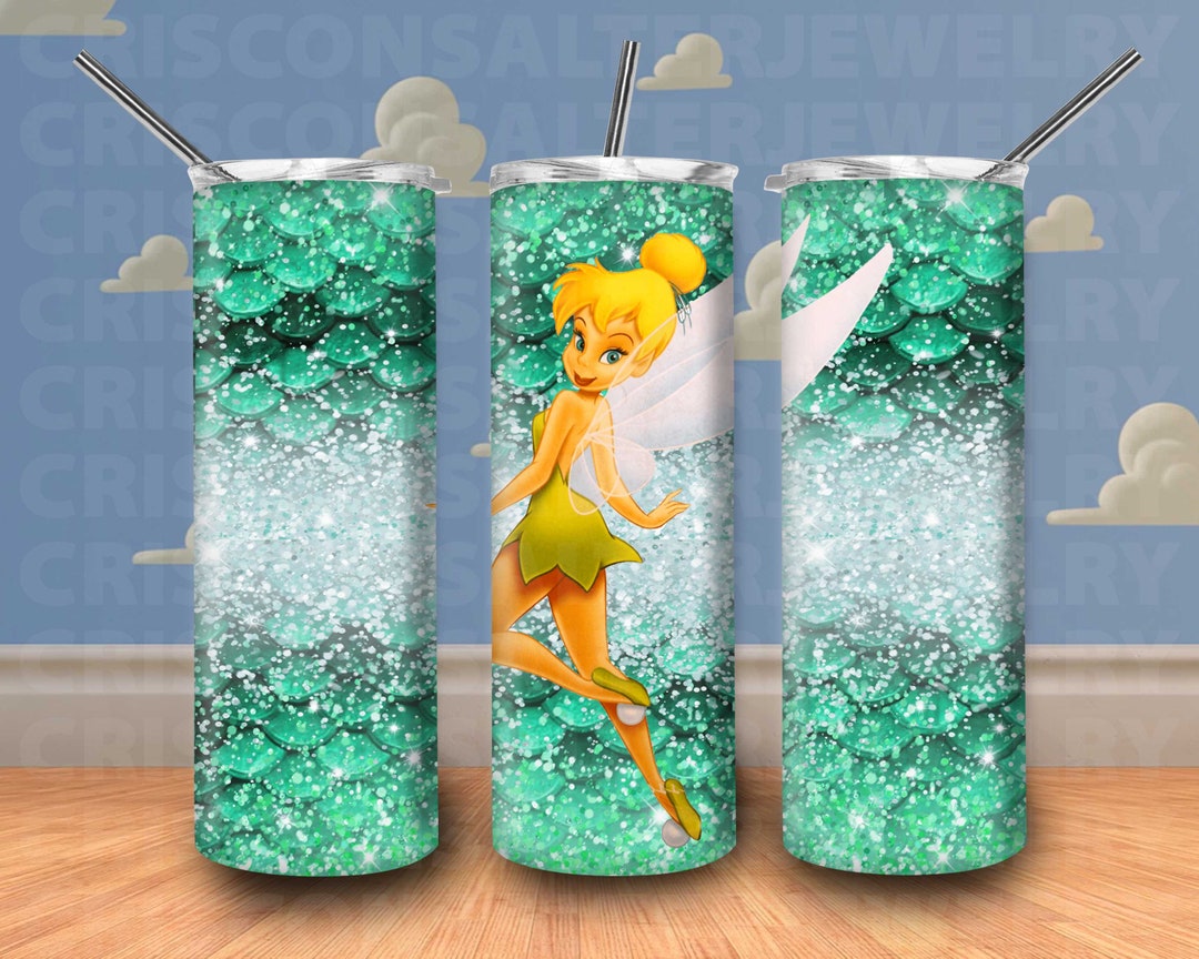 Ddisney Princess Fairies Tinker Bell 20oz Skinny Tumbler Sublimation ...
